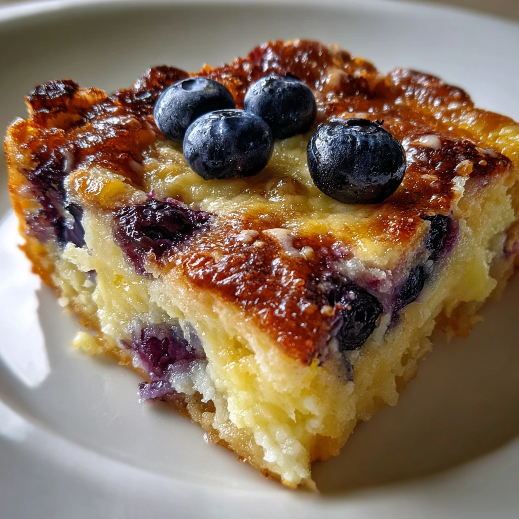 Deliciously Easy 12-Minute Mix Blueberry Pancake Casserole with Fluffy ...