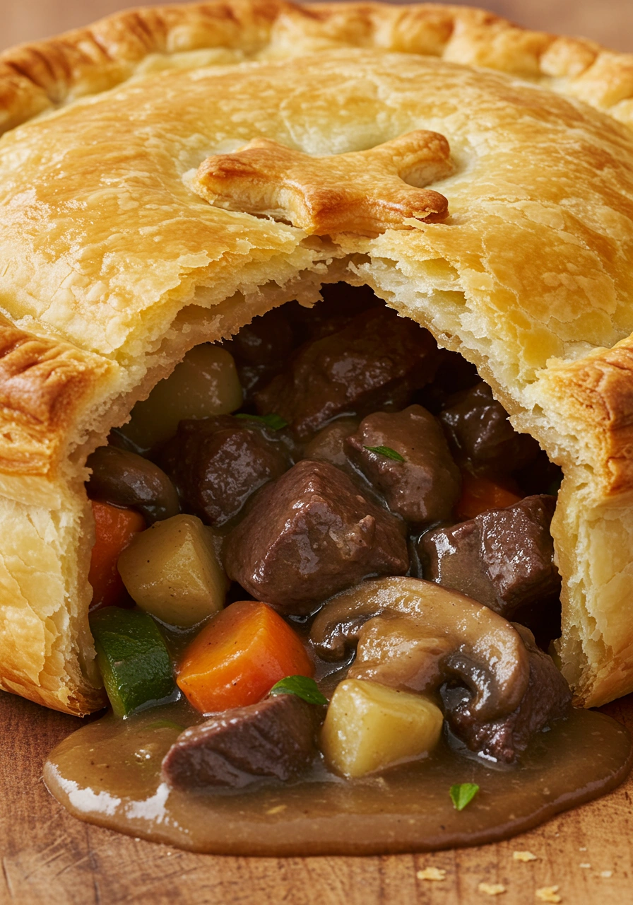Venison Beer Gravy Pot Pie | Flirt Recipes