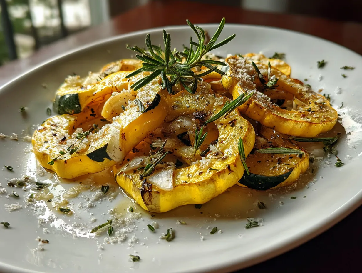 Herb-Roasted Patty Pan Squash with Garlic, Parmesan, and Fresh ...
