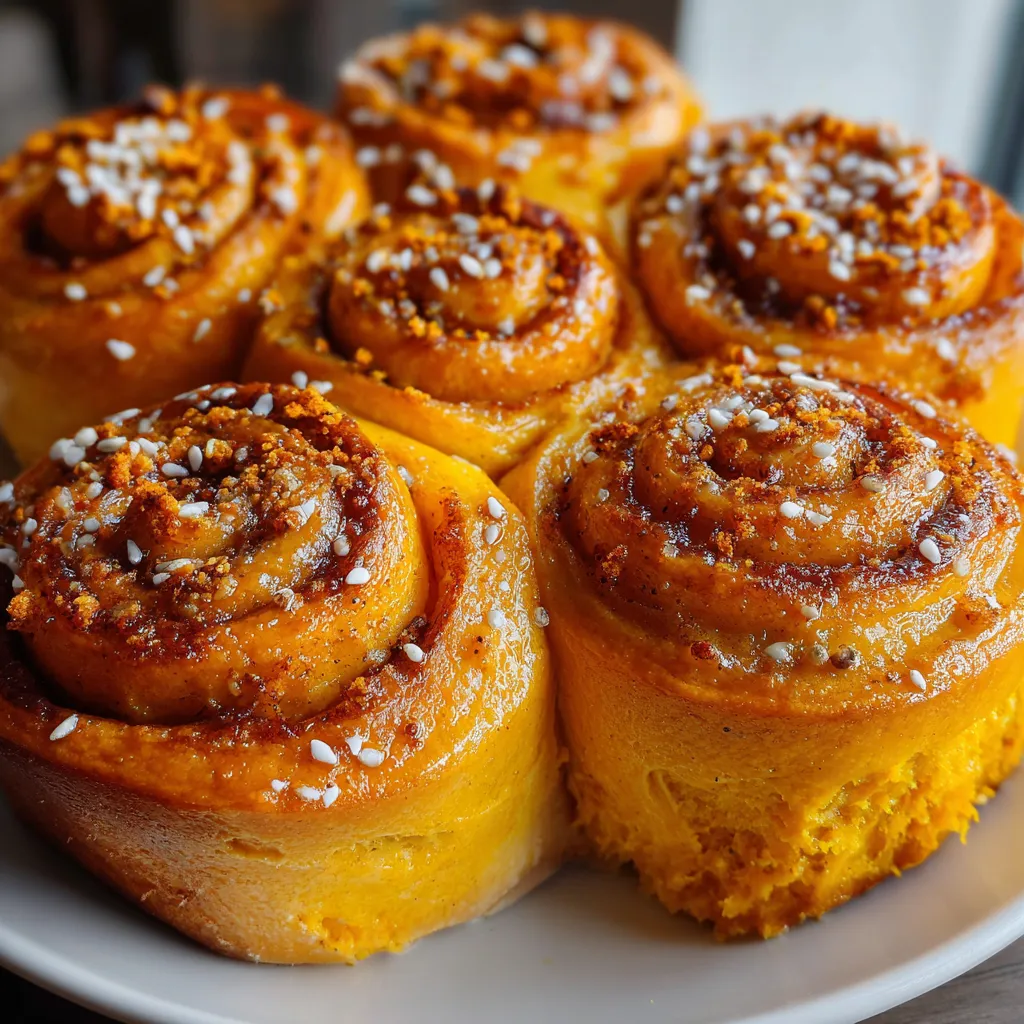 Soft Pumpkin Rolls with Warm Spice Butter - Perfect Fall Comfort Bread ...