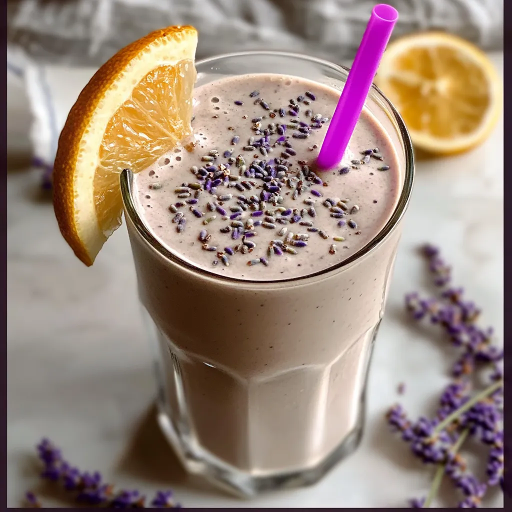 Luxurious Homemade Earl Grey Lavender Milkshake with Vanilla Bean ...