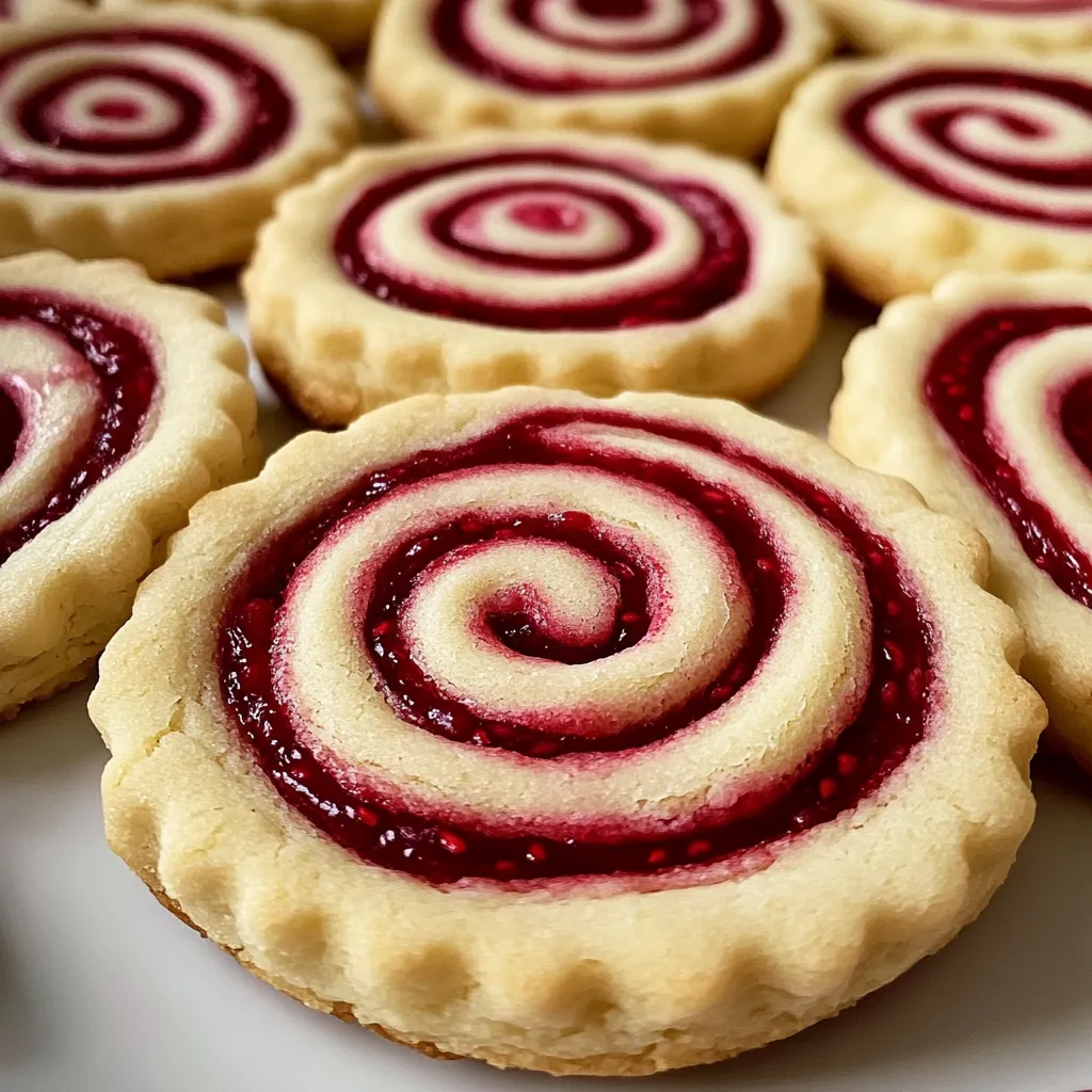 Buttery Raspberry Swirl Shortbread Cookies with Vanilla Bean Glaze ...