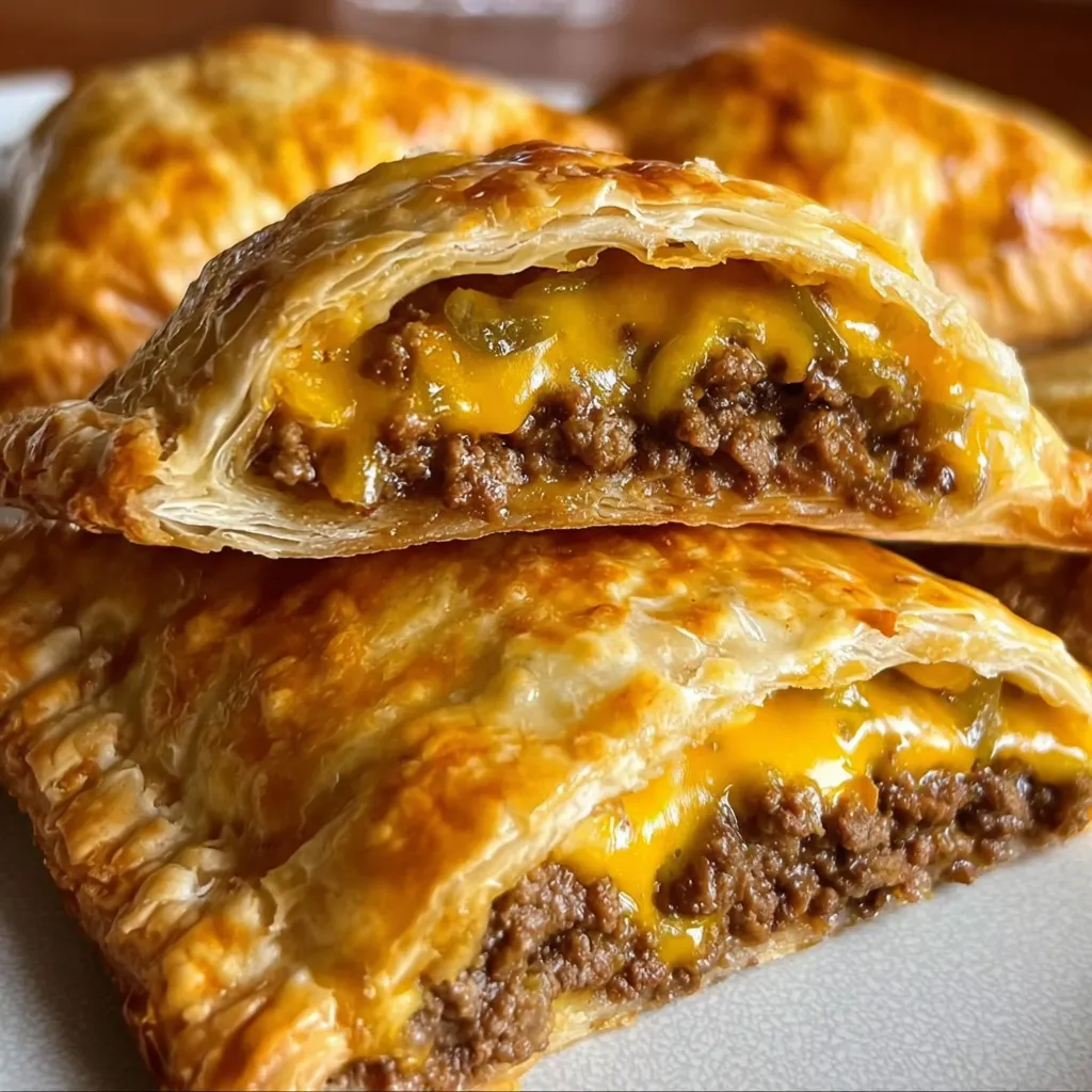 Ultimate Cheeseburger Pockets with Special Sauce and Crispy Golden ...