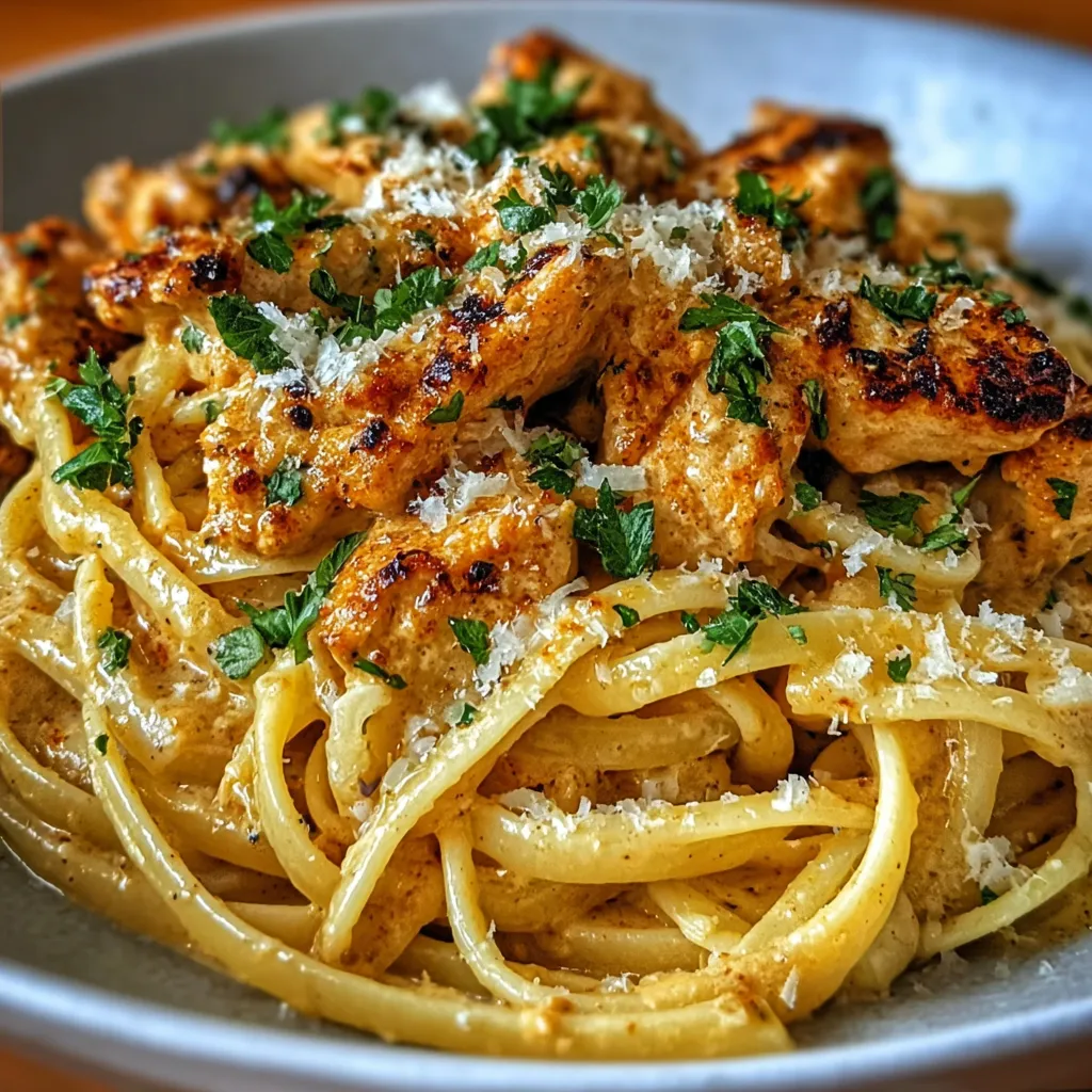 Easy Cowboy Butter Chicken Linguine with Herb-Garlic Compound Butter ...