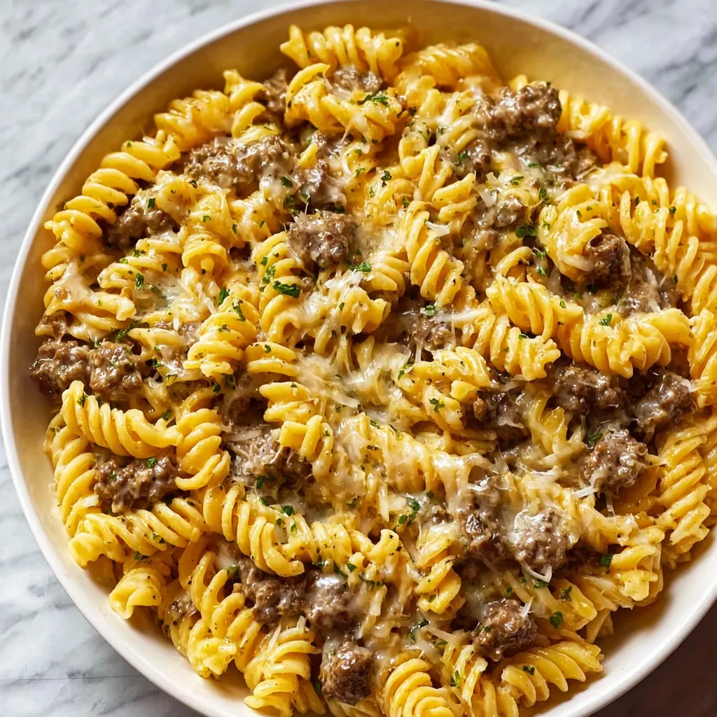 Ultimate Hearty Beef and Rotini Pasta with Rich Tomato Herb Sauce ...