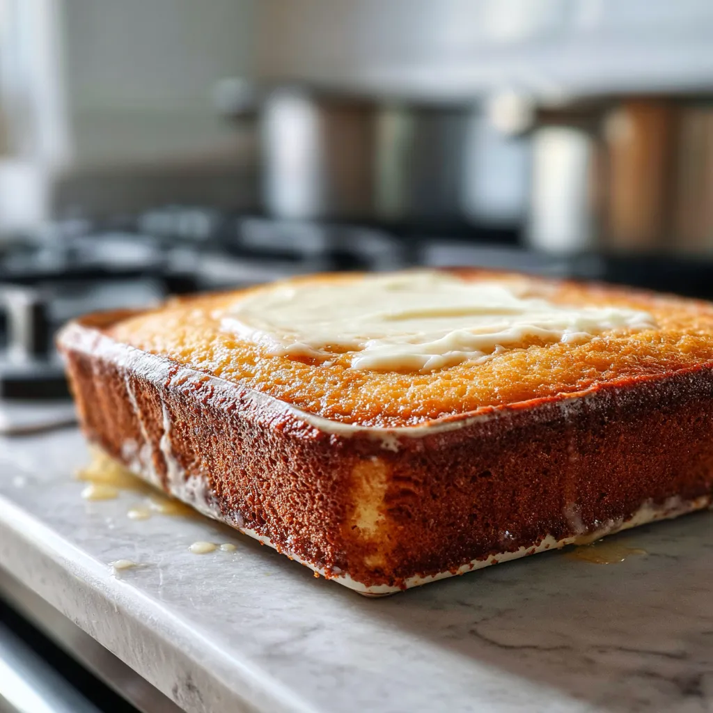 Turkish Pistachio Cream Revani Cake with Orange Blossom Syrup and ...